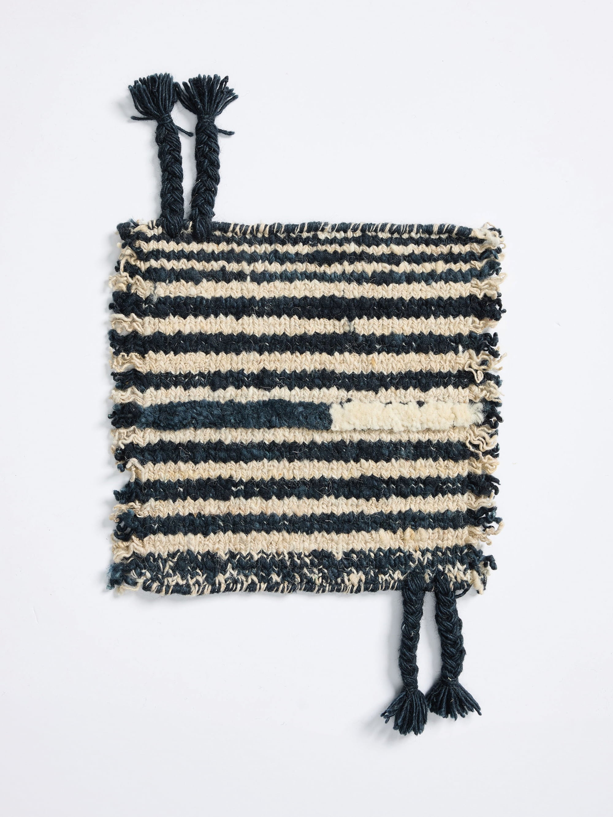 Inca Navy Blue Rug Sample Swatch | Tribe Home